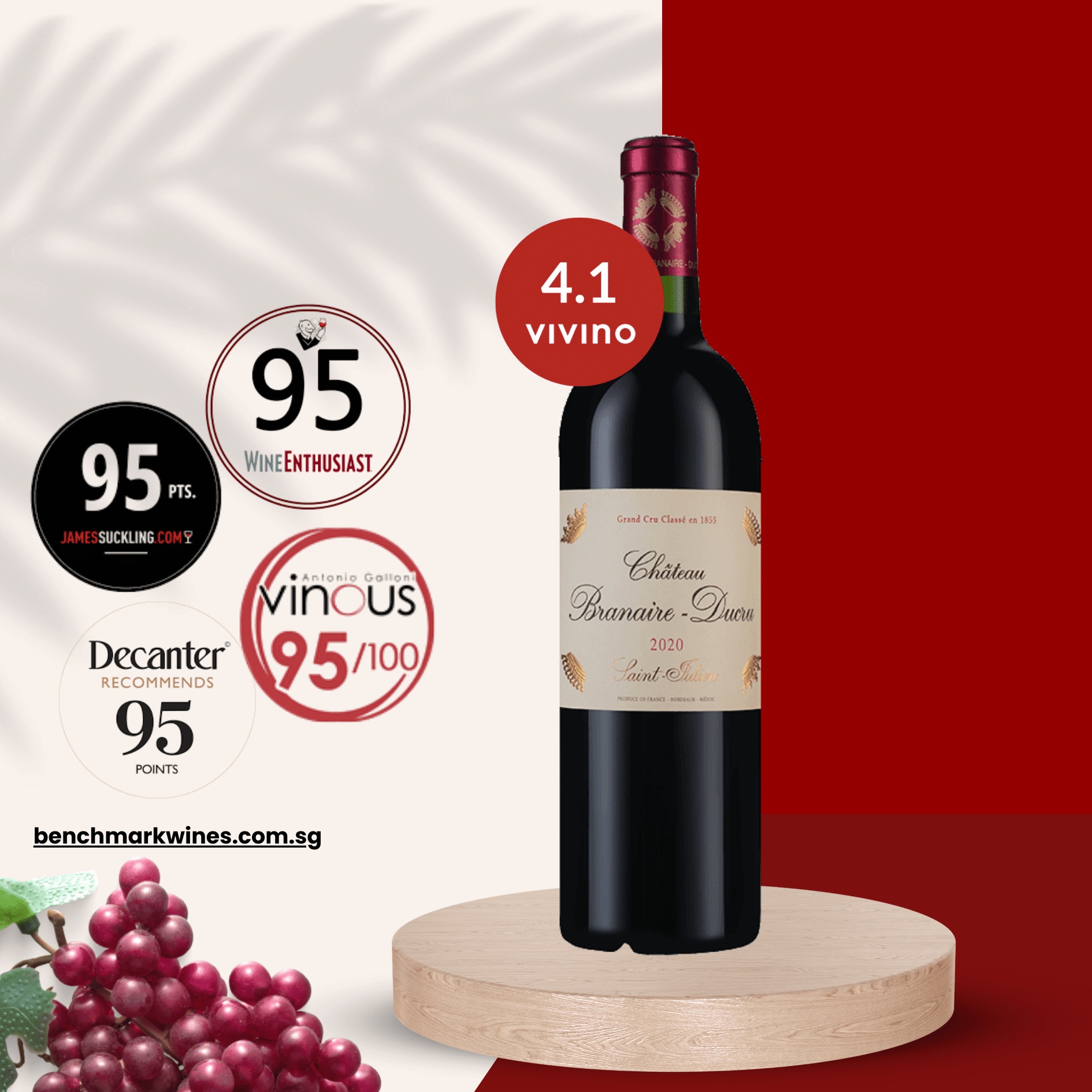 Château Branaire-Ducru 2020, (Bordeaux Red Wine) 750ml – Benchmark Wines