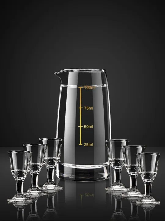Chinese-Style Liquor Divider & Shooter Glass Gift Set - Elegant Home W ...