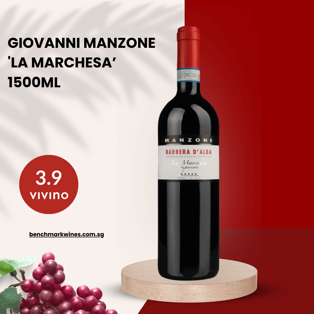 Giovanni Manzone Barbera d'Alba La Marchesa Superiore 2018 Piedmont, 1 ...